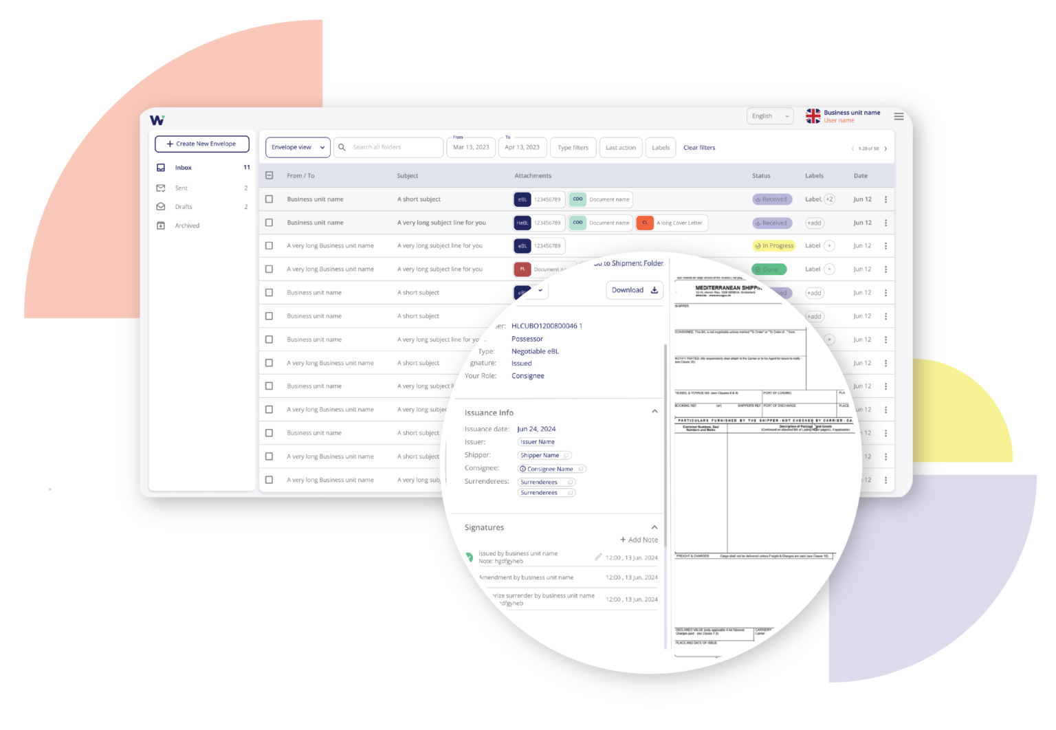 WaveBL EBLs Solution: Electronic Bill of Lading Software | eHBL ...